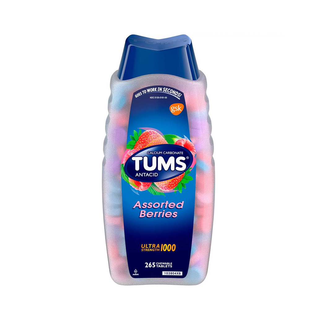 TUMS X 265 TABLETAS MASTICABLES ULTRA STRENG | Tu Farmacia Actual